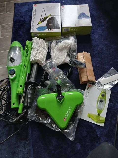 H2O HD 5 in 1 Steam Mop & Handheld Steam Cleaner Carpet Cleaner Clothes ...