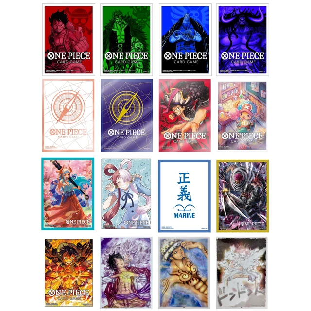 15 SINGLE ONE Piece TCG Card Game Sleeves Shield Protector EUR 16,95 ...