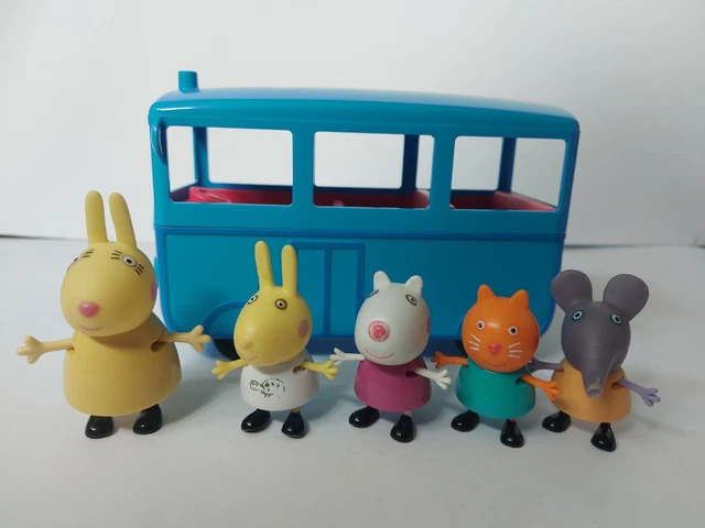 PEPPA PIG MISS Rabbit School Bus with characters. Plays Music £0.99 ...