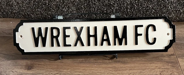 WREXHAM FC VINTAGE style street sign high flying wrexham football club ...