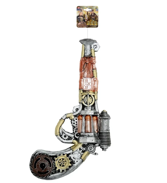 STEAMPUNK REVOLVER COLT Pistole Western Schaumlatex Cyberpunk Retro ...