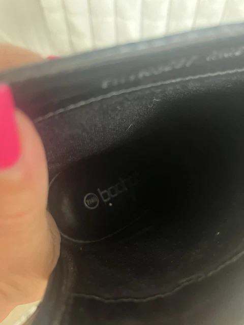 LADIES BOOHOO SNAKE Skin Effect Black Zip Up Ankle Boots Size 7 £10.14 ...