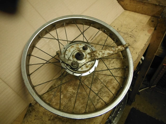 RALEIGH WISP RM7 Moped Front Wheel S/A Hub Brake 28 Spoke 12 Rim ...