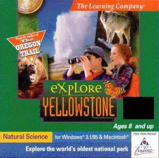 EXPLORE YELLOWSTONE PC MAC CD kids learn about national park nature ...