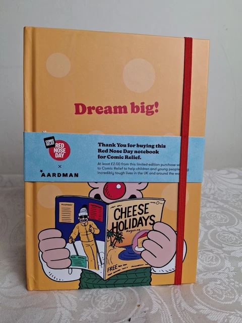 WALLACE AND GROMIT Red Nose Comic Relief - Note Book New £14.99 ...