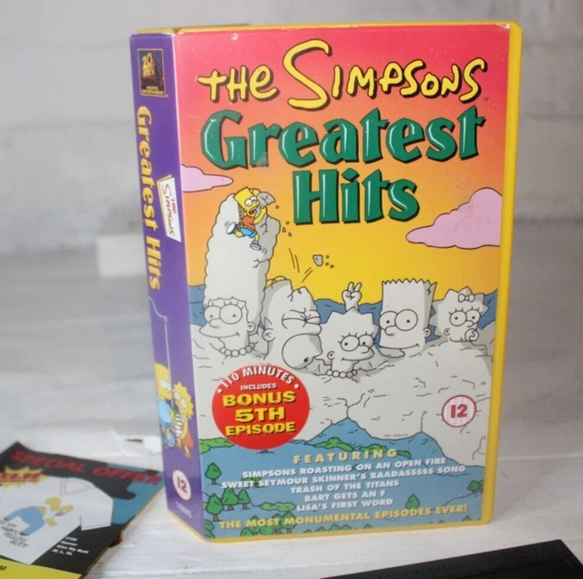 RARE COLLECTIBLE! THE SIMPSONS GREATEST HITS VHS Video - Must-Have for ...