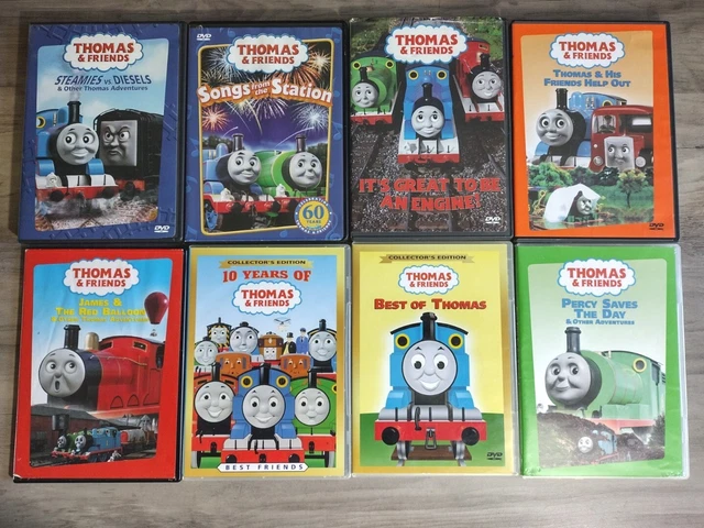 LOT OF 8 Thomas & Friends DVDs Thomas the Train Used All in Cases $29. ...
