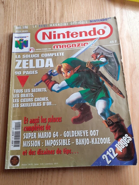 NINTENDO MAGAZINE NUMERO 1 Soluce Zelda Super Mario 64 Goldeneye 007 ...
