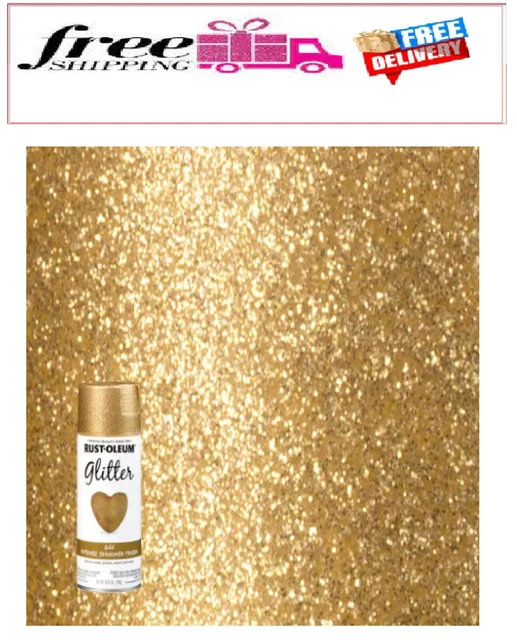 RUST-OLEUM SPECIALTY 10.25 oz. Gold Glitter Spray Paint $20.95 - PicClick