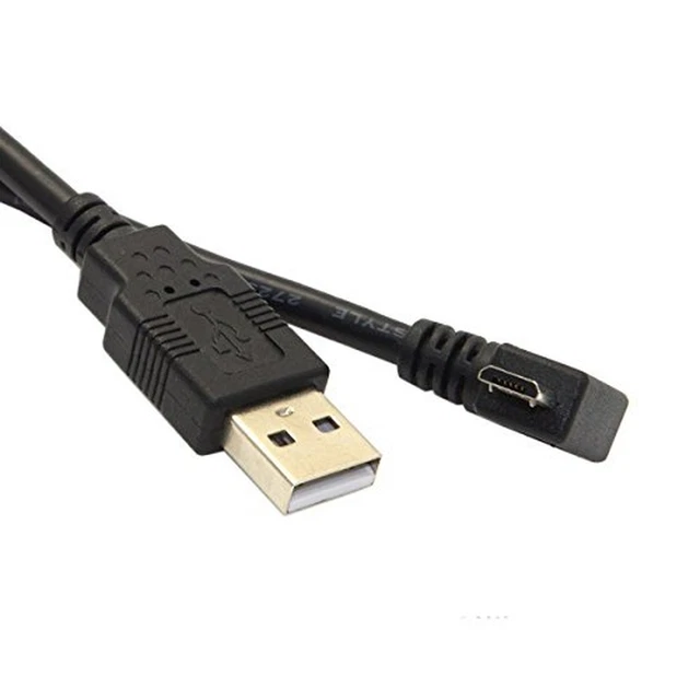 SYSTEM-S 5M MICRO Câble USB Fiche 90° Degré Angle Droit Connecteur ...