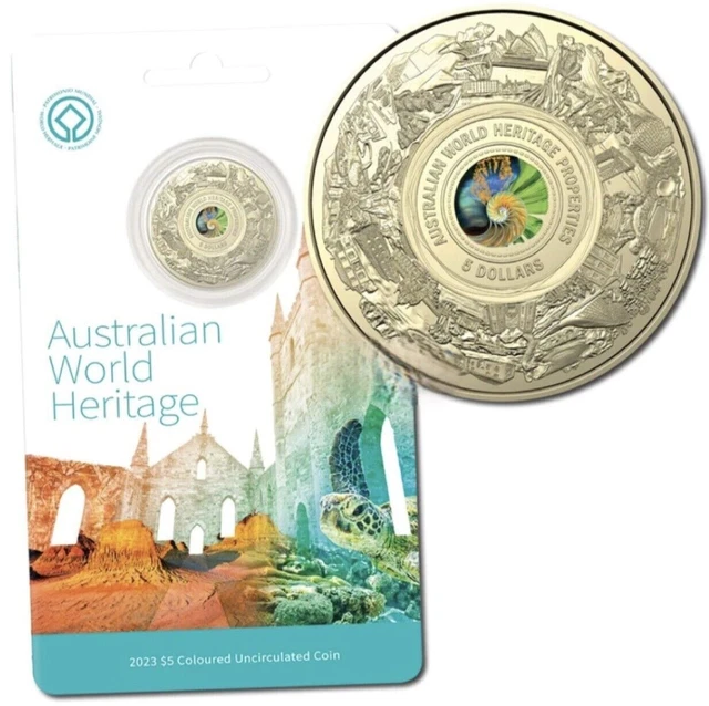 AUS MINT 2023 $5 Australian World Heritage Properties Uncirculated ...
