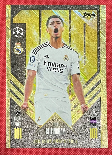 TOPPS MATCH ATTAX 2024/25 - Jude Bellingham 100 Club Unbeatable #477 £0 ...