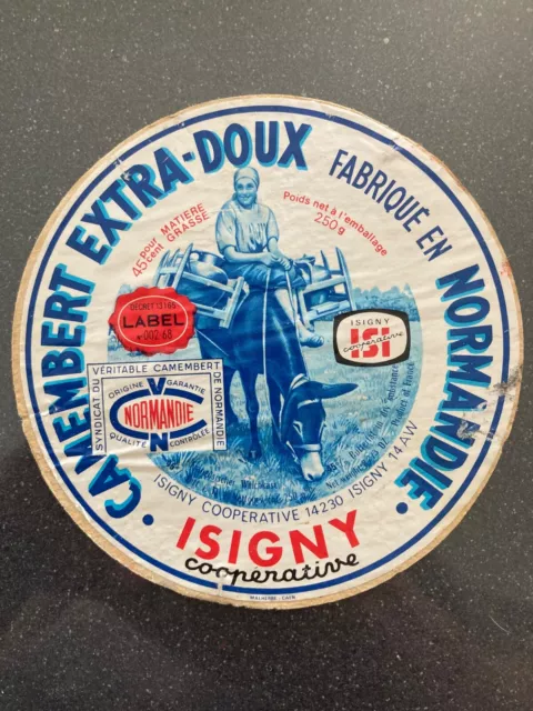 ETIQUETTE DE FROMAGE Camembert Isigny EUR 1,00 - PicClick FR