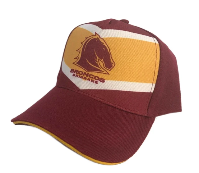 551802 BRISBANE BRONCOS Nrl Team Adjustable Club Cap Adults Hat EUR 22 ...