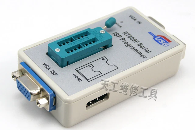 USB EPROM FLASH VGA Serial ISP Programmer LCD RTD2120 24/25/93 RTD /NT ...