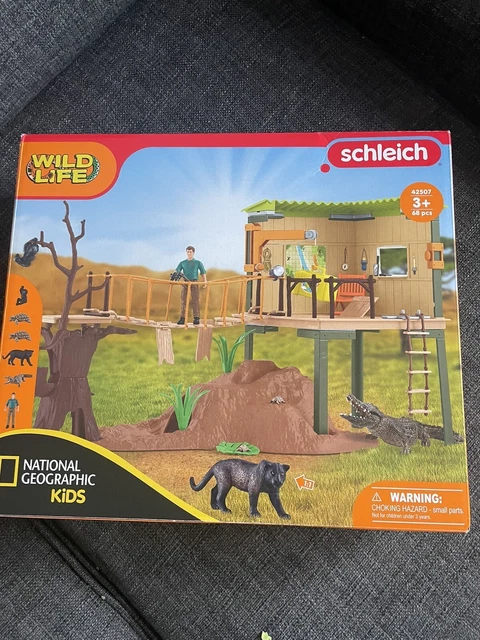 SCHLEICH WILD LIFE Set Ranger Adventure Station Playset £25.00 ...