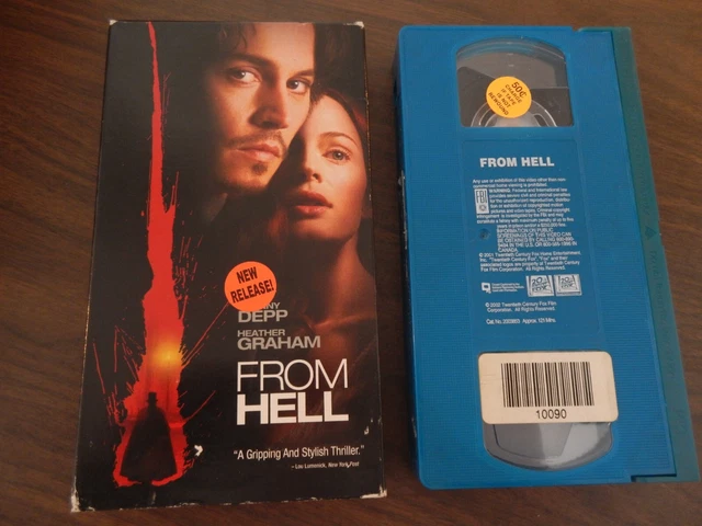 FROM HELL RARE Blue Vhs Tape Depp Graham Hughes Brothers 2002 Jack The ...