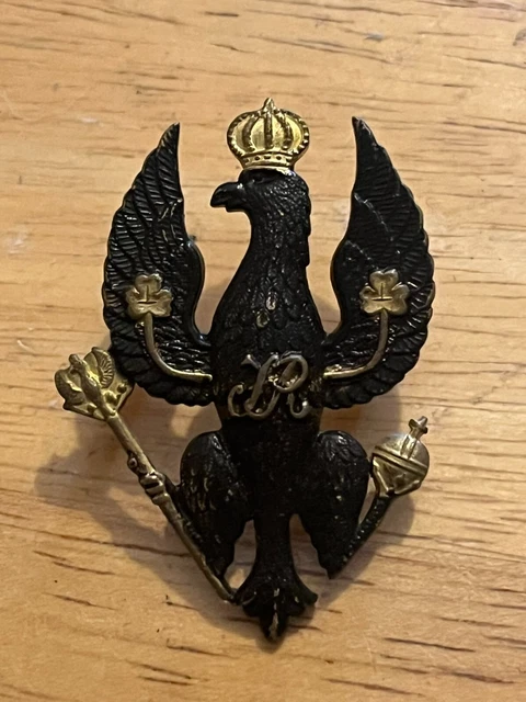 PRUSSIAN COAT OF Arms Cap Badge (Prussian Eagle in the era of Wilhelm ...