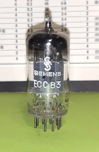 12AX7 - ECC83 - SIEMENS preamplifier tube _ O getter EUR 39,90 ...