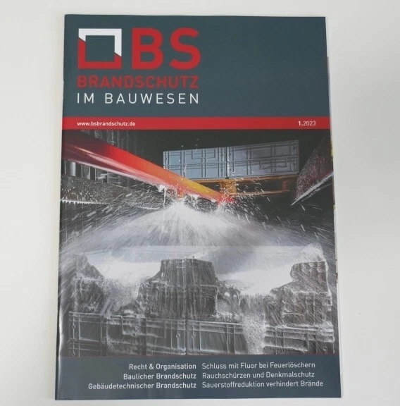 °BS° BRANDSCHUTZ IM Bauwesen 1-2023 Fluor bei Feuerlöscher, Rauchschürze Denkmal EUR 3,90 ...