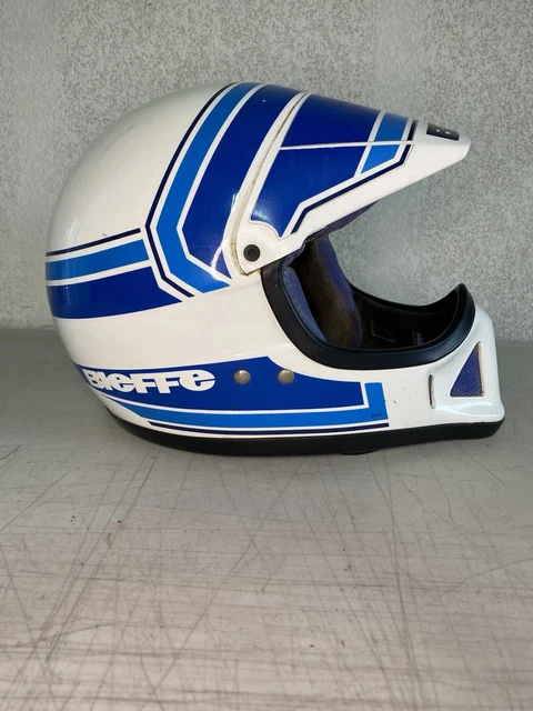 VINTAGE BIEFFE BX6 Full Face Helmet Honda colors Motocross 80s 90s ...