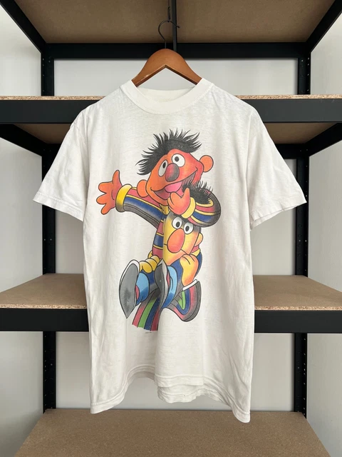 VINTAGE 1997 JIM Henson Bert Ernie Muppets Sesame Street White T-shirt ...