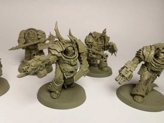 WARHAMMER 40K DEATH Guard Blight Lord Terminators Plague Marines Primed ...