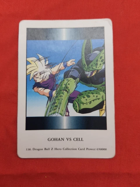 CARD CARTE DRAGON BALL Z DBZ hero collection card N 138 GOHAN VS CELL ...