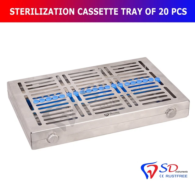 STERILIZATION LOCKING TRAY For 20 Instruments Cassette Rack ...