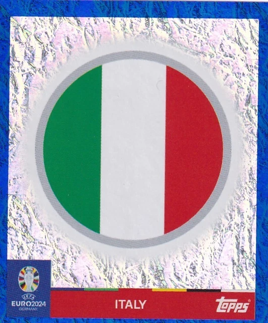 TOPPS EURO 2024 Sticker ITA 1 Italy Logo Blue Foil EUR 14,99 - PicClick DE