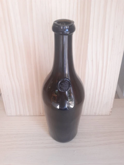 BOUTEILLE ANCIENNE VERRE soufflé sceau LITRE 1827 antique french sealed ...