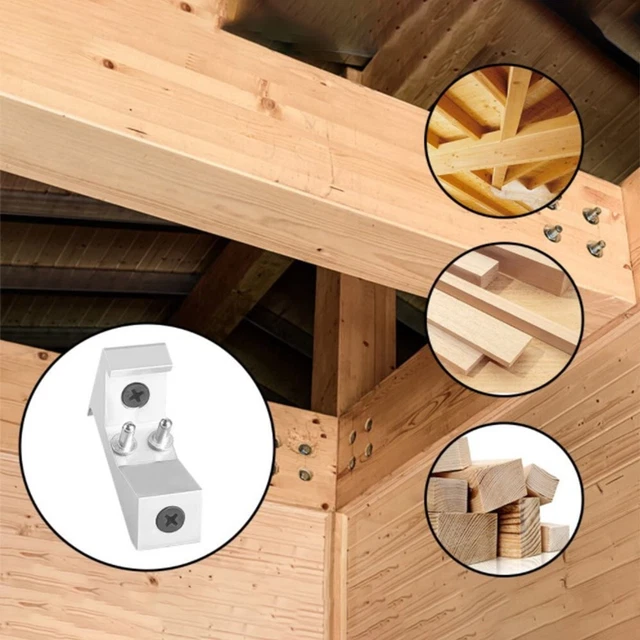 STRICT QUALITY CONTROL Solid Aluminum Brackets Squeaky Floor Repair Kit ...