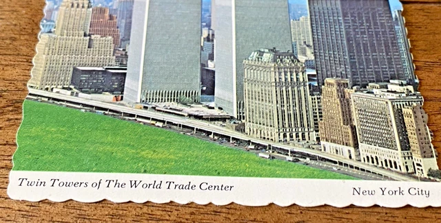 RARE WORLD TRADE Center Postcard, Twin Towers NYC, Vintage 1970s, Jim ...
