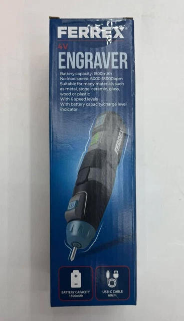 FERREX 4V ENGRAVER / Cordless, 6000-18000bpm. £12.49 - PicClick UK