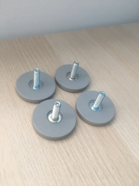 IKEA BESTA STUVA Feet Legs Adjustable X4 Grey 114947 115988 £6.52 ...