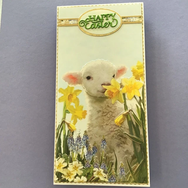 EASTER GREETING CARD. Handmade. DL size. Inc insert and envelope £2.07 ...