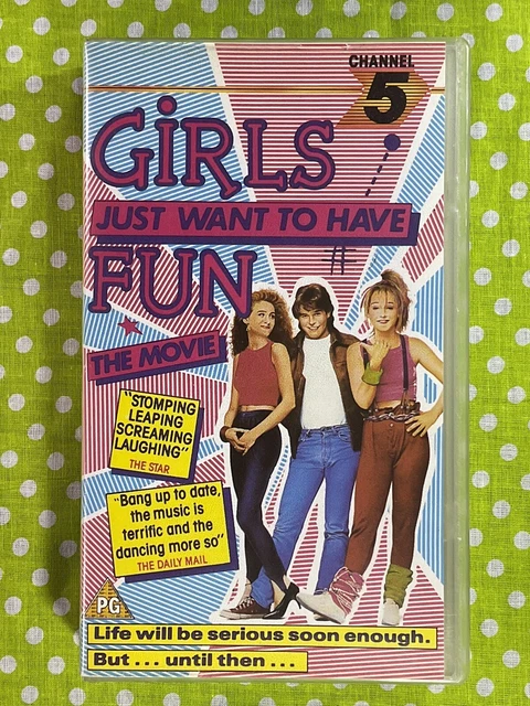 GIRLS JUST WANT to have fun, The Movie, VHS videotape, Cert PG £5.00 ...