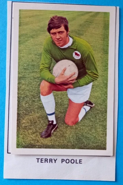 TERRY POOLE HUDDERSFIELD TOWN MAN UTD BOLTON 1971 FKS SOCCER STARS ...