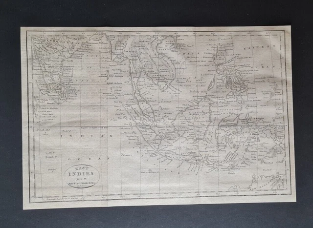 ANTIQUE (1816) MAP - East Indies - India - South East Asia - Indonesia ...
