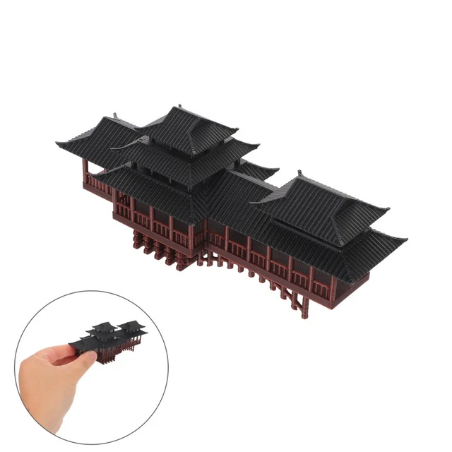 CHINESE ANCIENT ARCHITECTURE Statue - Miniature Pavilion Model For ...