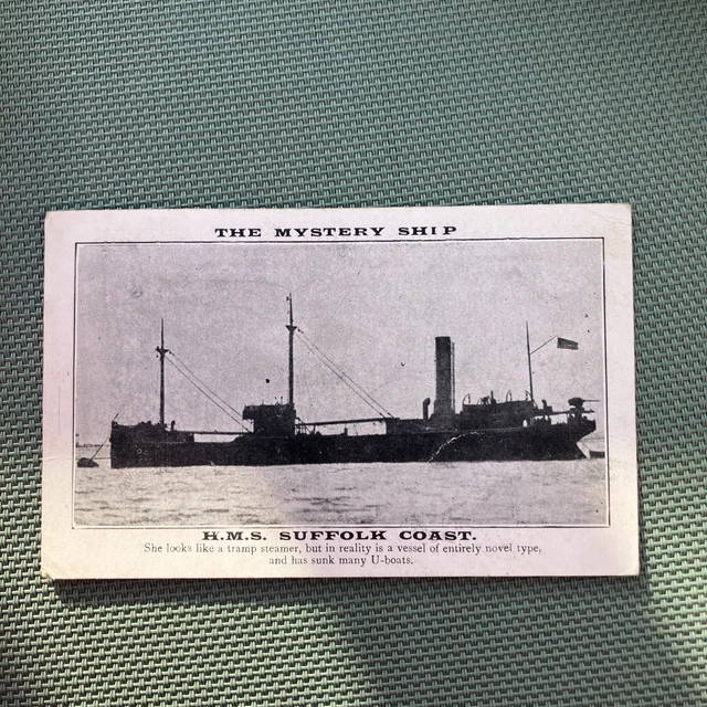 MERCHANT NAVY POSTCARD coast lines HMS Suffolk coast 1862 £1.99 ...