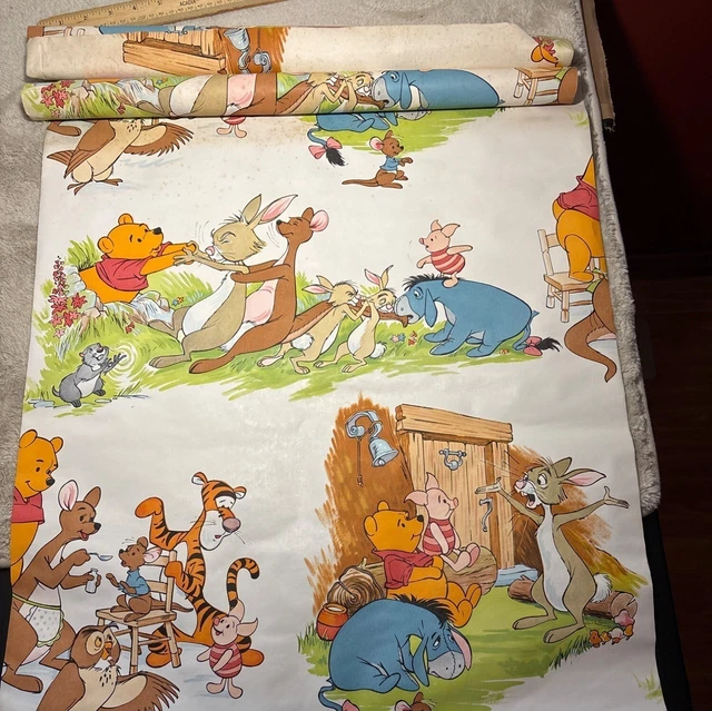 VINTAGE WINNIE THE Pooh Wallpaper 3 Part Rolls Classic Characters ...