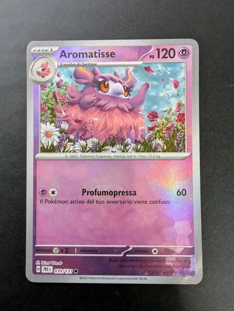 CARTE POKEMON AROMATISSE 039/131 Reverse Pokeball Evoluzioni ...