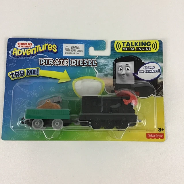 THOMAS & FRIENDS Adventures Pirate Diesel Talking Metal Train Fisher ...