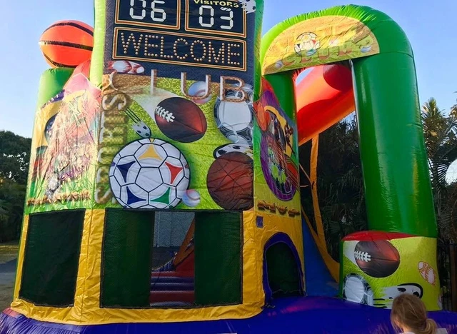 COMMERCIAL JUMPING CASTLE Sports Backyard Combo Ninja jump $1,800.00 ...