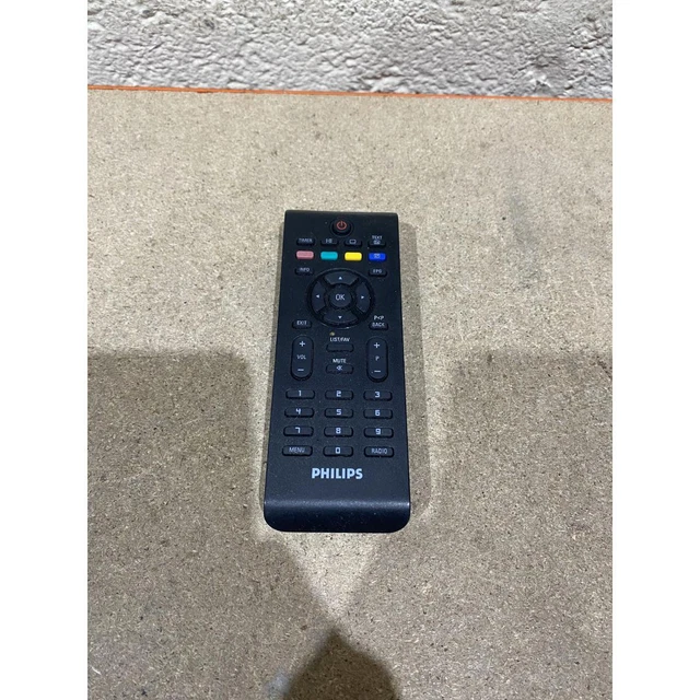 PHILIPS REMOTE CONTROL Black Wireless Infrared For DTR200 & DTR210 TV ...