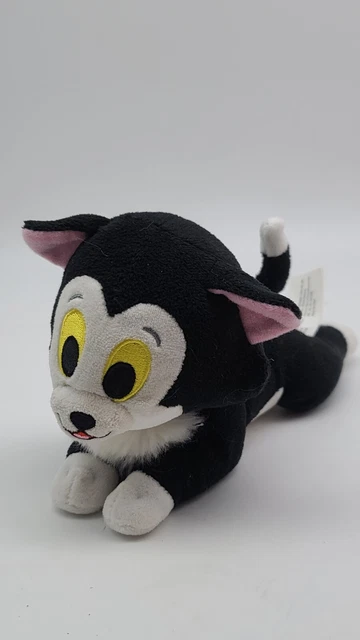 DISNEY FIGARO BLACK & White Kitty Cat Pinocchio Plush Stuffed Toy 6 ...