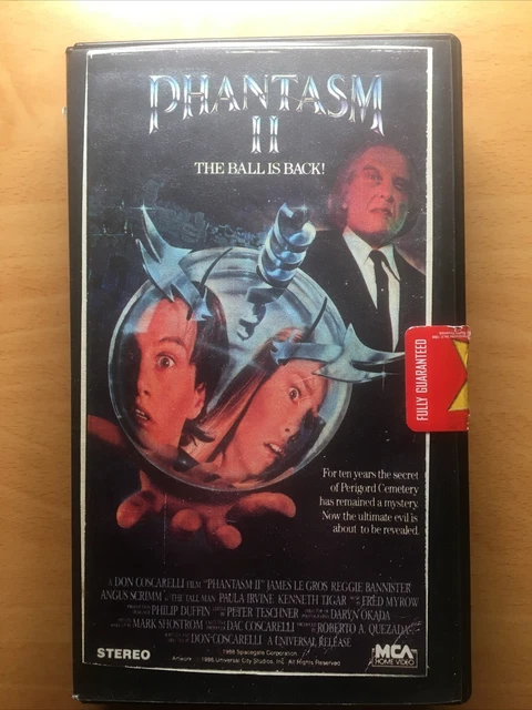 PHANTASM II THE Ball Is Back Vhs Cassette Tape $15.00 - PicClick CA