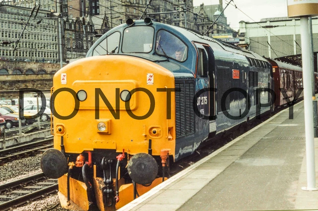 UK DIESEL TRAIN Railway Photograph Of Class 37 Loco 37275. Rm37-949 £1. ...