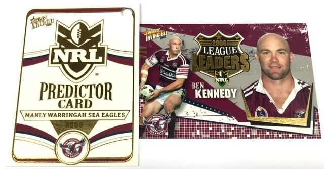 2006 NRL INVINCIBLE Card Predictor + League Leaders-Sea Eagles-Cc5 Ben ...